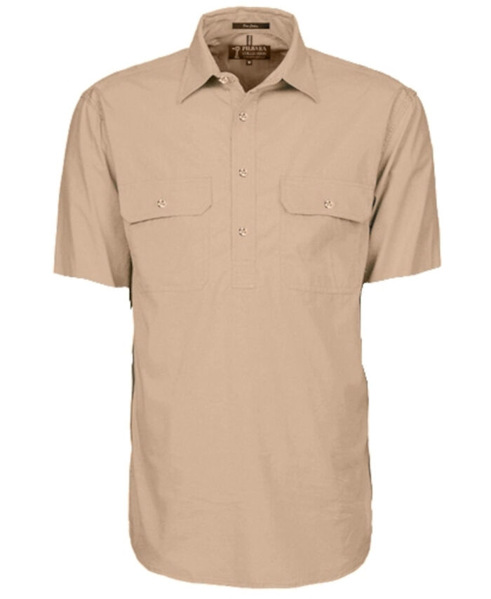 Men's Pilbara Shirt - Closed Front - Short Sleeve | Workwear Shirts ...